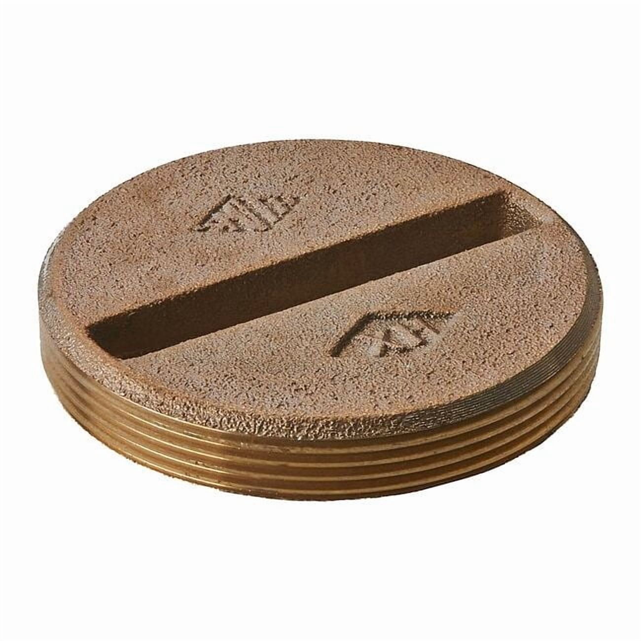 Round Floor Cleanout, Cast Bronze Plug, 4" 4470T04 - Walmart Business ...