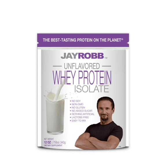 Jay Robb - Whey Protein Isolate Unflavored - 12 oz. - Walmart.com