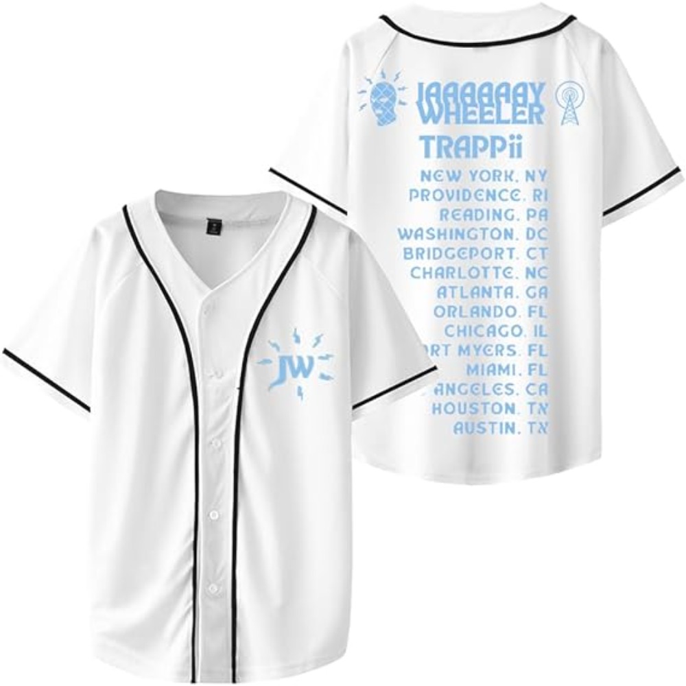 Jay Wheeler 2024 TRAPPii Tour Baseball Jersey Shirt V-Neck Women Men ...