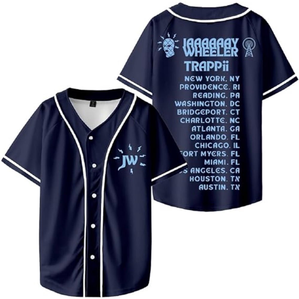 Jay Wheeler 2024 TRAPPii Tour Baseball Jersey Shirt V-Neck Women Men ...