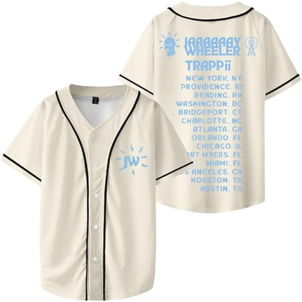 Jay Wheeler 2024 TRAPPii Tour Baseball Jersey Shirt V-Neck Women Men ...