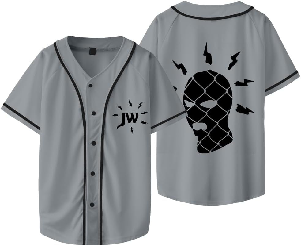 Jay Wheeler JW Logo Baseball Jersey Merch Men/Women Harajuku Thin ...