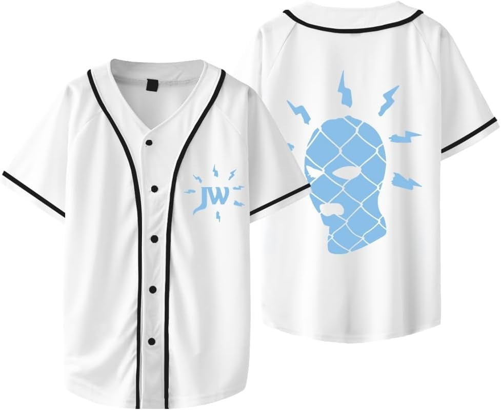 Jay Wheeler JW Logo Baseball Jersey Merch Men/Women Harajuku Thin ...