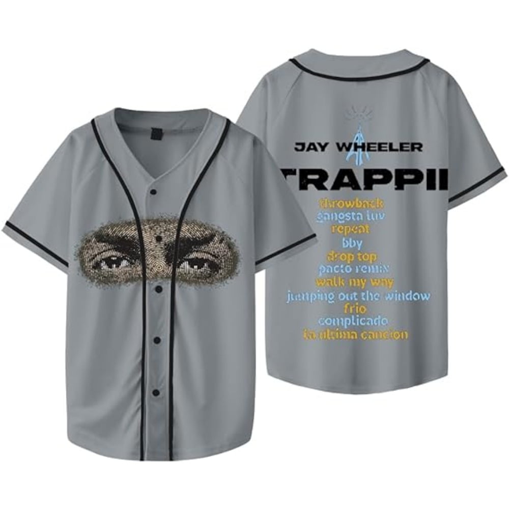 Jay Wheeler Merch TRAPPii Tour Baseball Jersey Shirt V-Neck Women Men ...