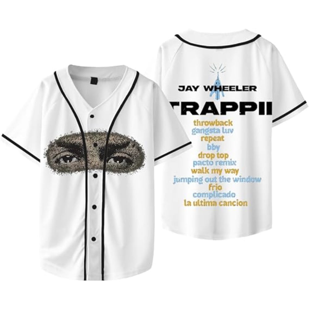 Jay Wheeler Merch TRAPPii Tour Baseball Jersey Shirt V-Neck Women Men ...