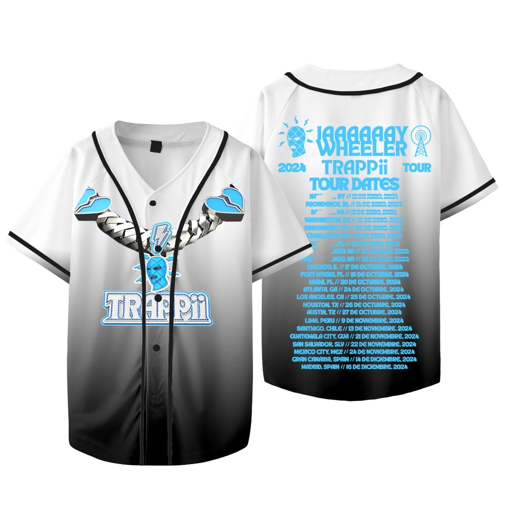 Jay Wheeler TRAPPii Tour Dates Merch Baseball Jacket Tee Cosplay Women ...