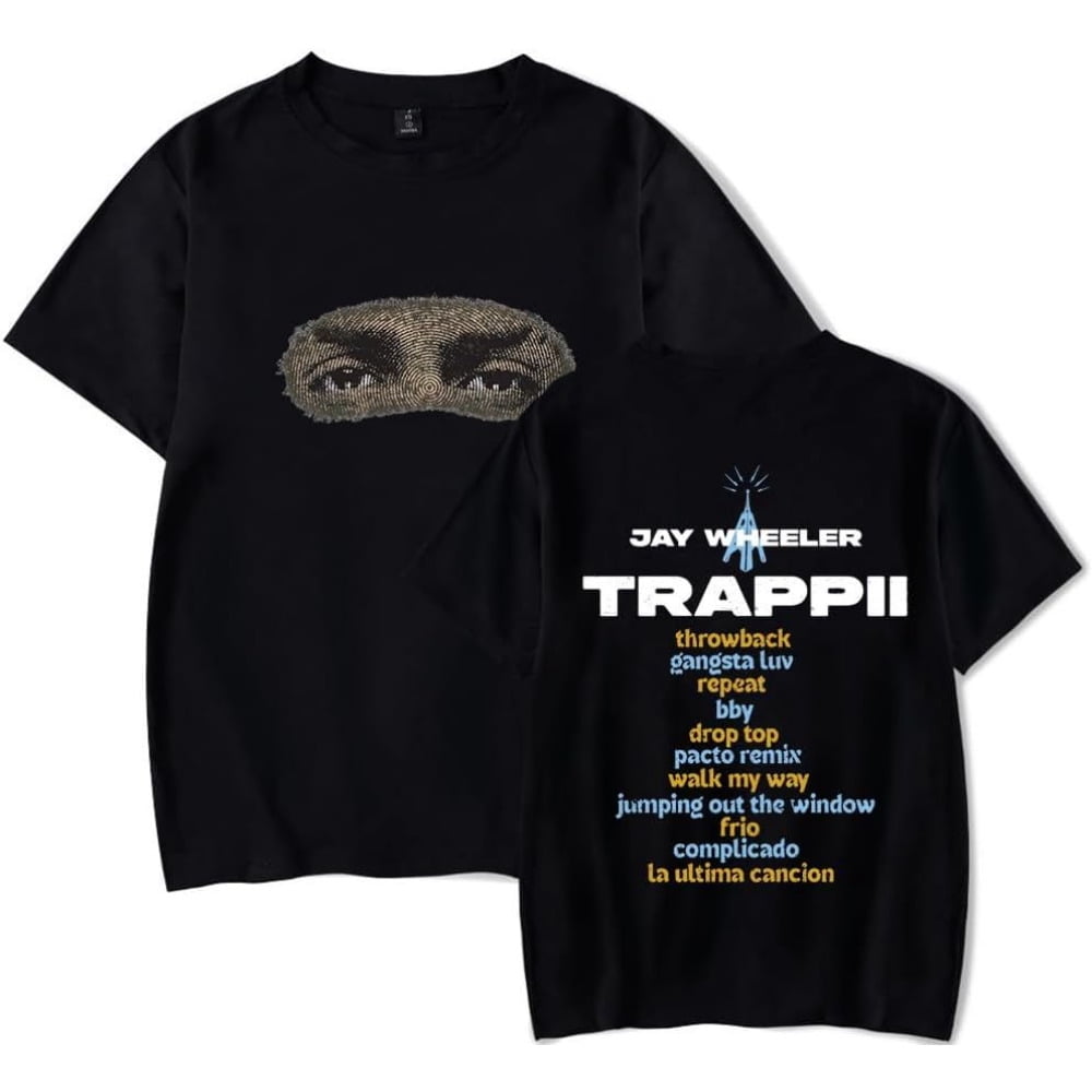 Jay Wheeler TRAPPii Tour T-Shirt 2024 Merch Women Men Crewneck Short ...