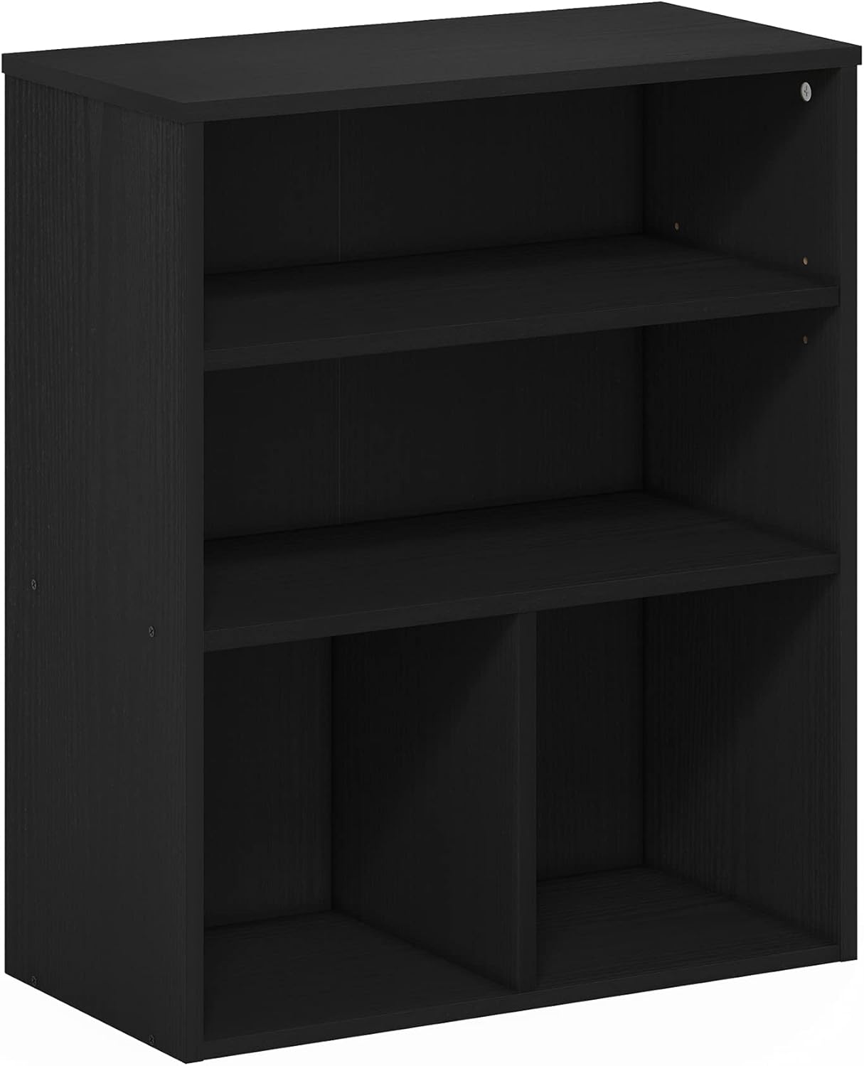 Jaya Simply Home Adjustable Shelf Bookcase, 5-Tier, Amber Pine ...