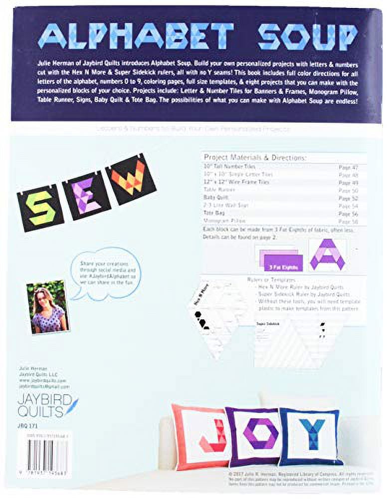 Jaybird Quilts Alphabet Soup pattern - Walmart.com
