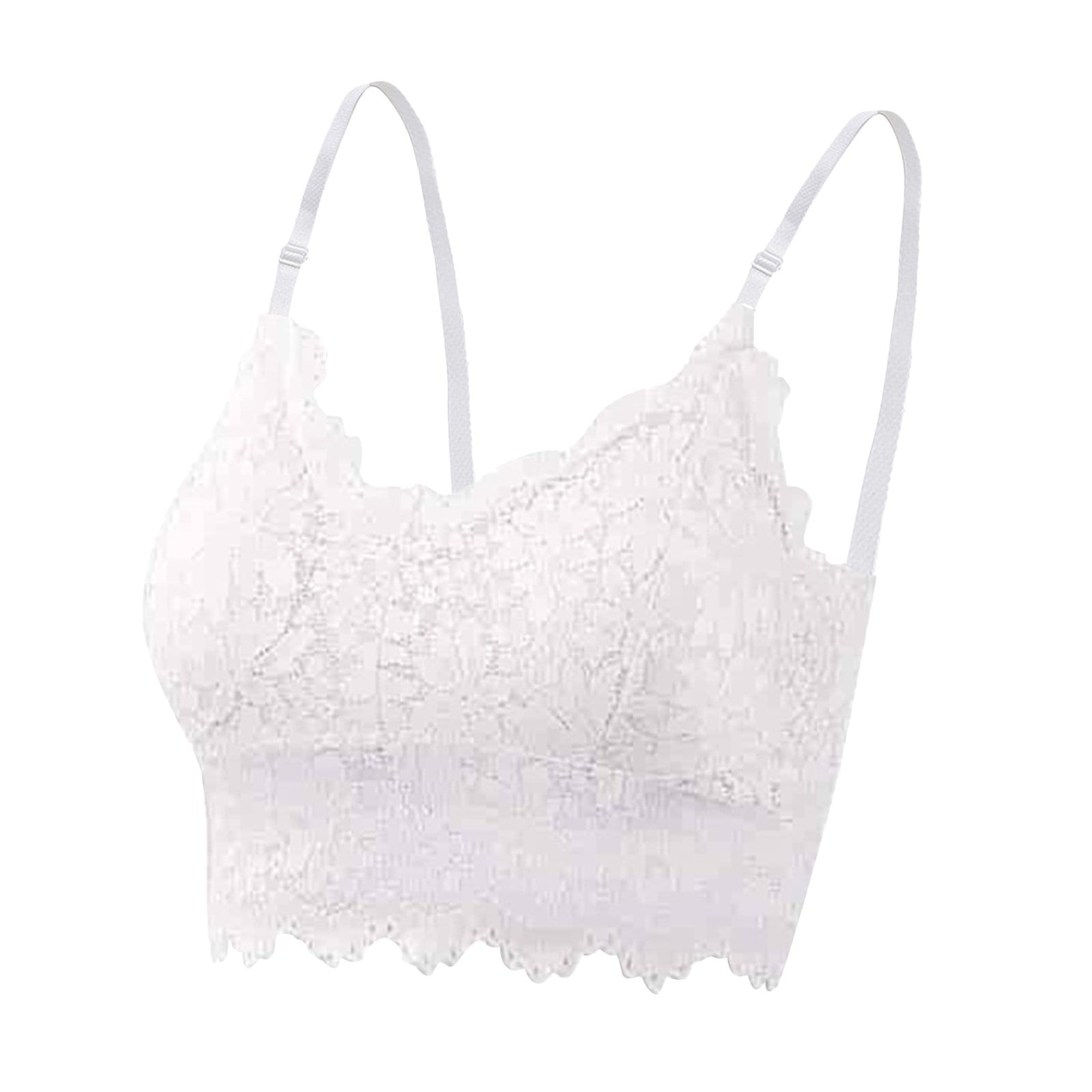Jaycosin Women One Size Vest Crop Wireless Bra Lingerie V Neck