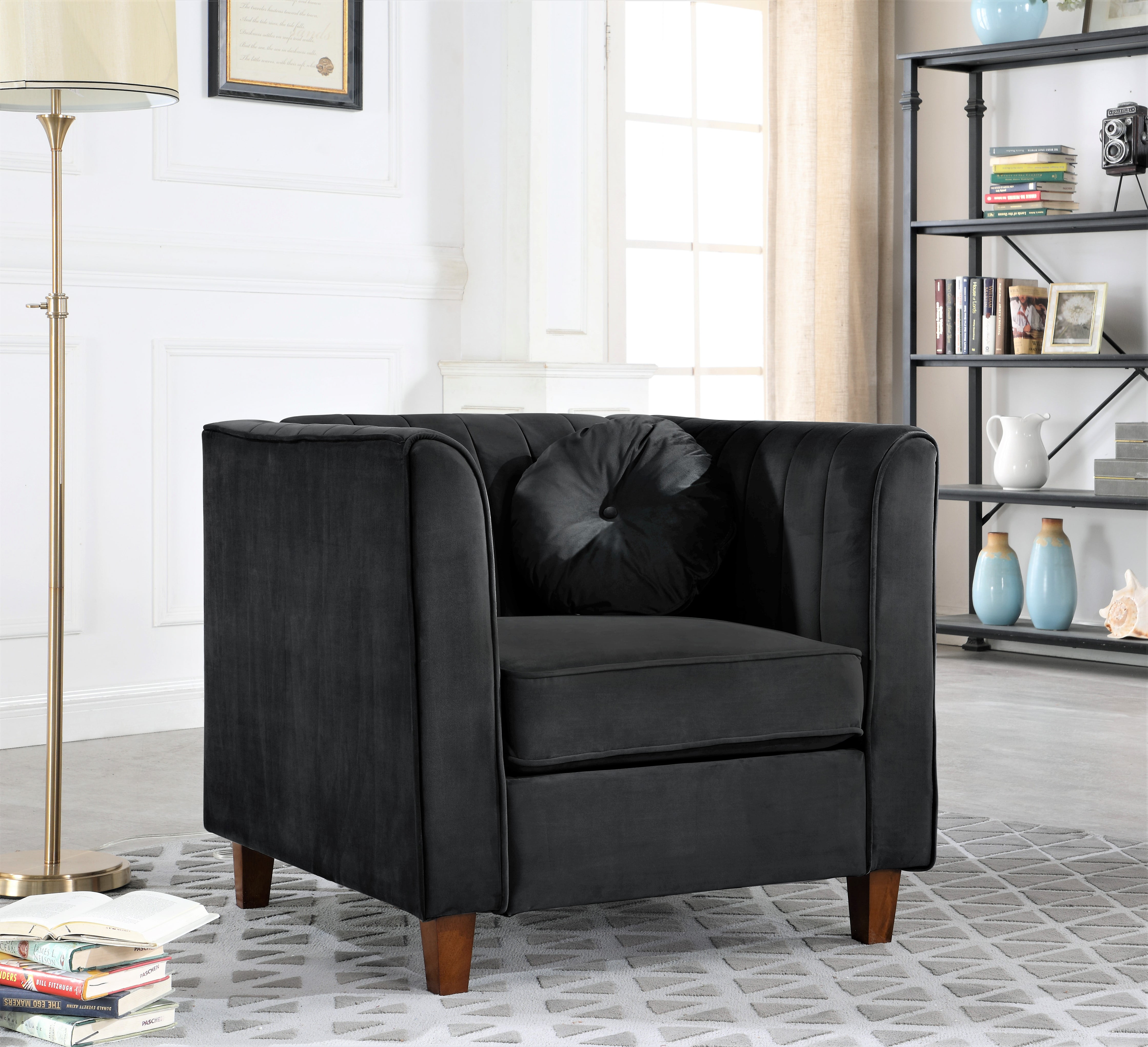 Free Shipping! Uspridefurniture Jayda 31.9'' Velvet Rolled Armchair ...
