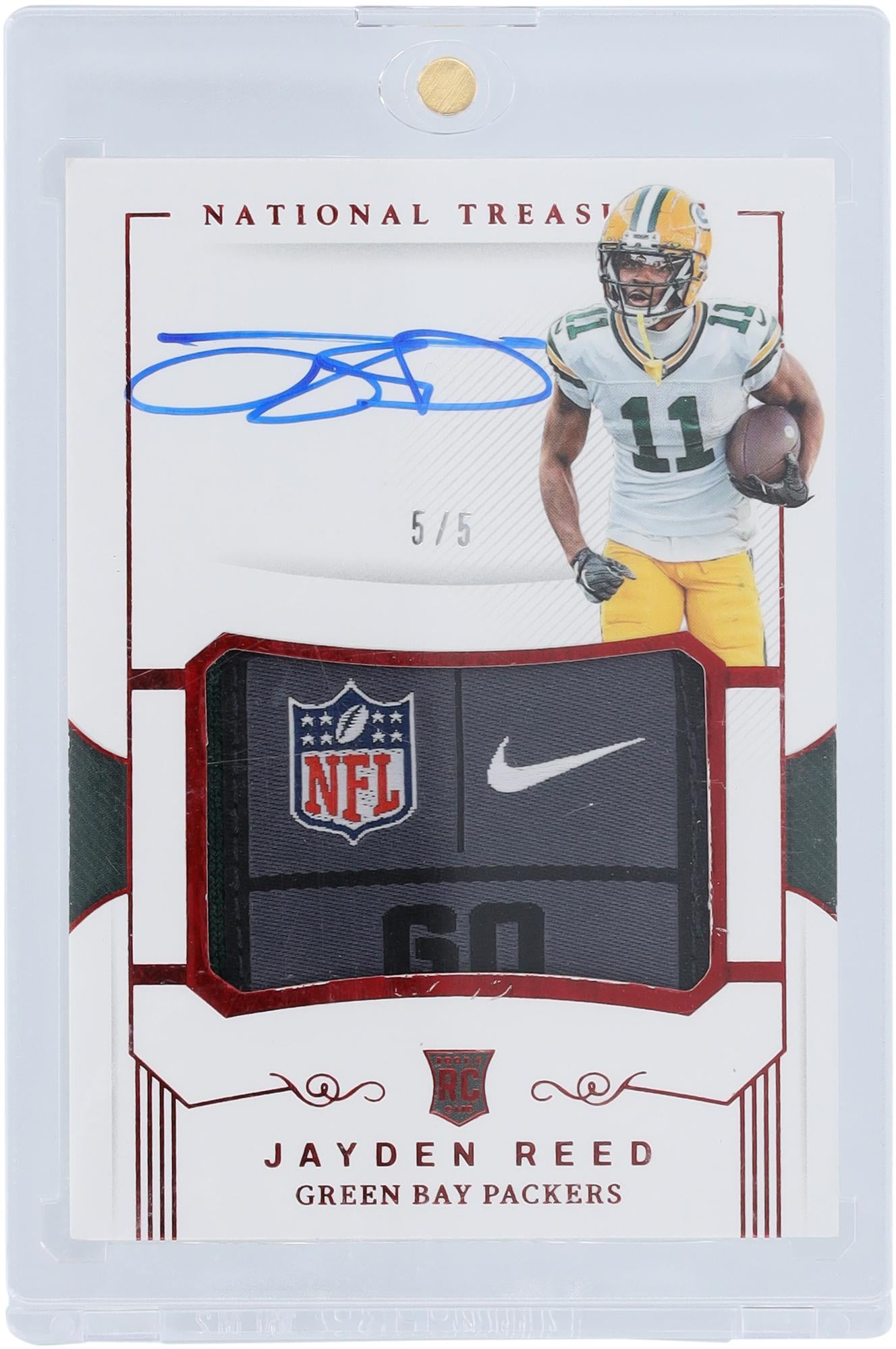 Jayden Reed Green Bay Packers Autographed 2023 Panini National ...