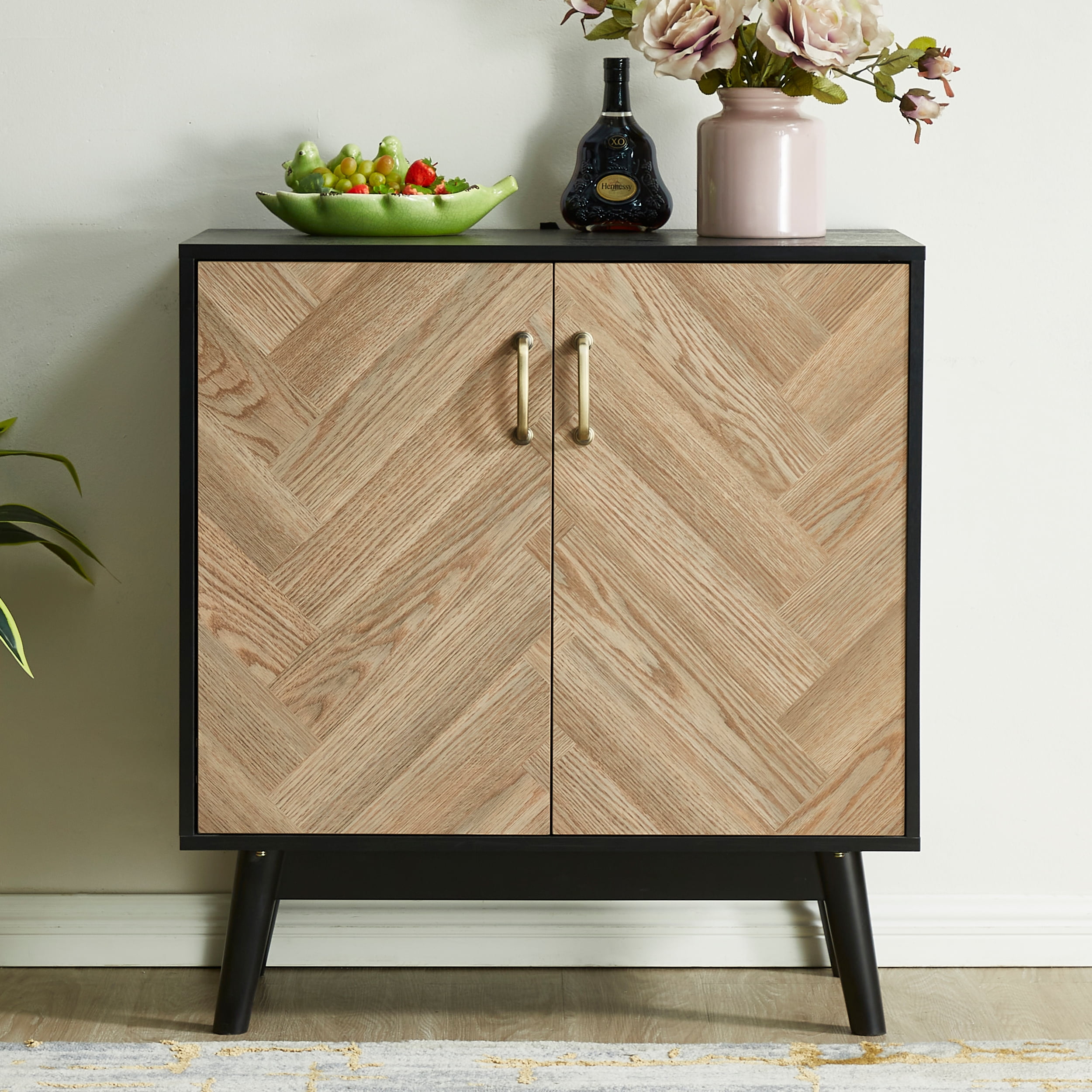 Jaydenmax Modern Buffet Storage Cabinet, Sideboard Buffet Cabinet With ...