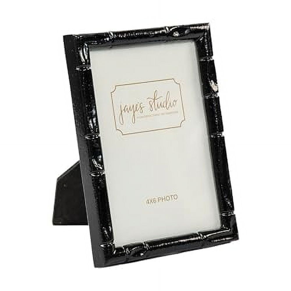 Jaye's Studio Decorative 4 x 6 Picture Frame Black Bamboo Picture Frame ...