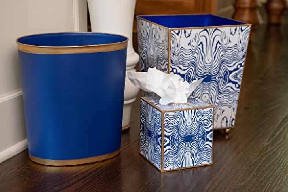 Jaye's Studio Decorative Waste Basket for Bathroom Wastebasket, Oval ...