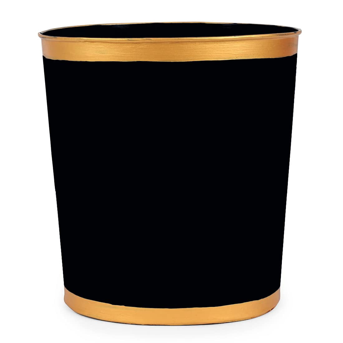 Jaye’s Studio Matte Black Waste Basket For Bathroom, Decorative Trash ...