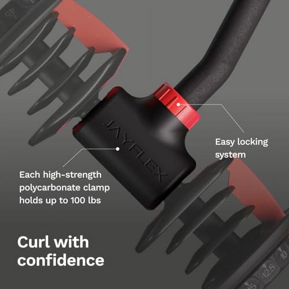 Jayflex Hyperbell Dumbbell Converter - Convert Dumbbells to Barbell Set ...