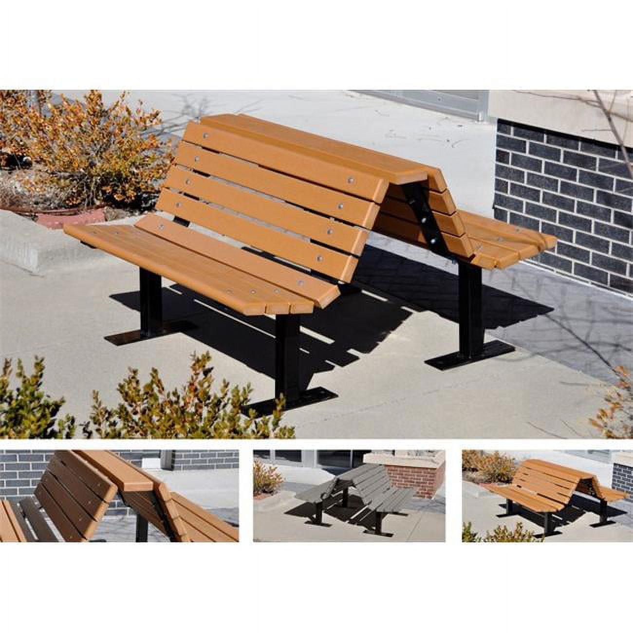 Jayhawk PB 4GREDOUGING Douglas In-Ground Bench, Green - 4 ft. - Walmart.com