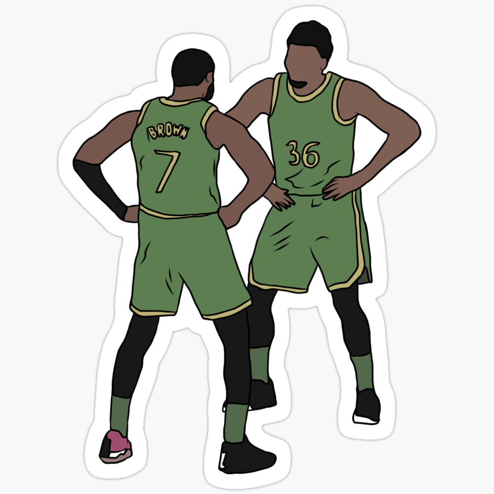 Jaylen Brown And Marcus Smart Dance Sticker Phone Decal Water Bottle ...