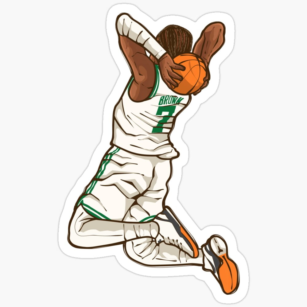 Jaylen Brown Boston Dunk Sticker Phone Decal Water Bottle Stickers Car ...