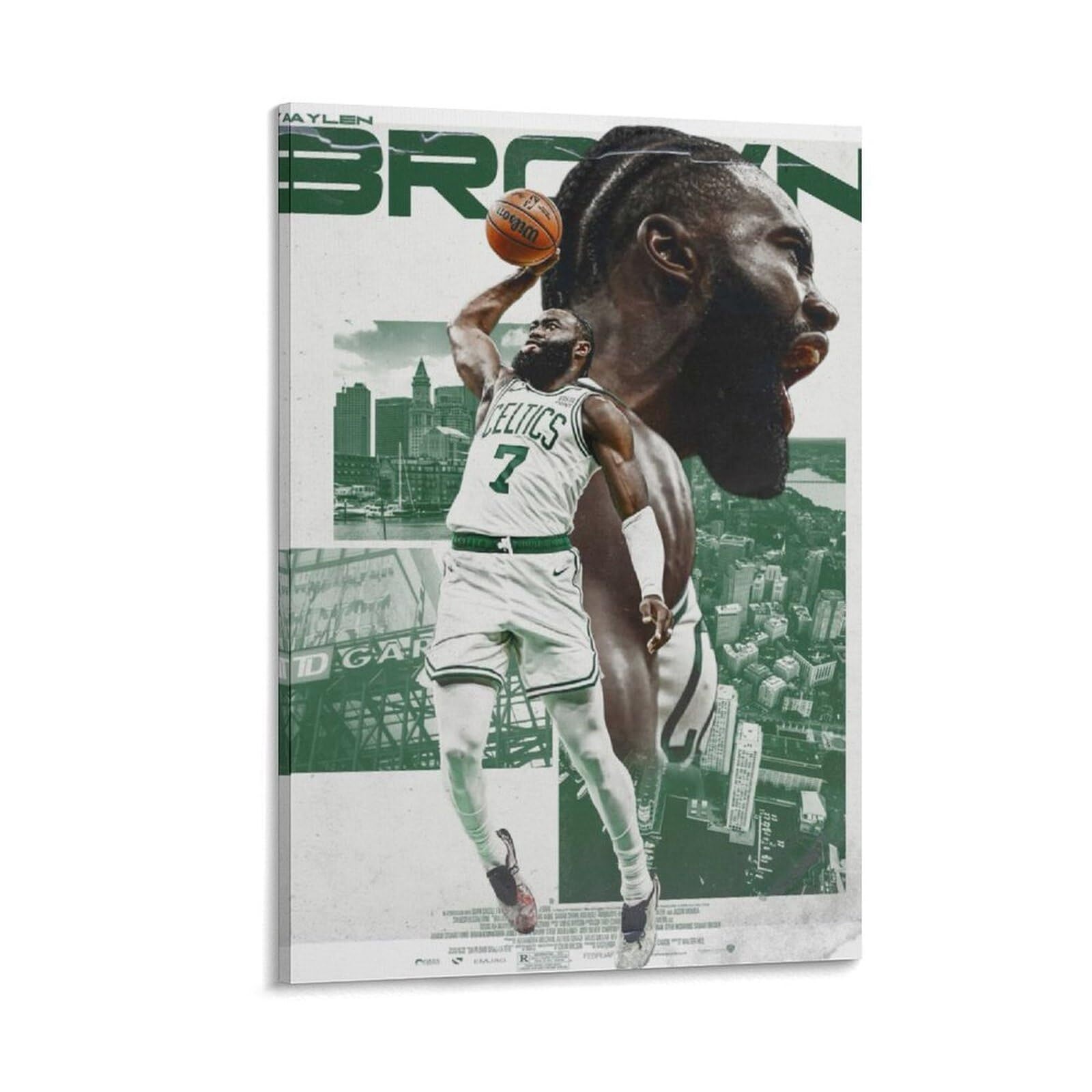 Jaylen Brown Poster Basketball Player Home Decor Poster Wall Art ...
