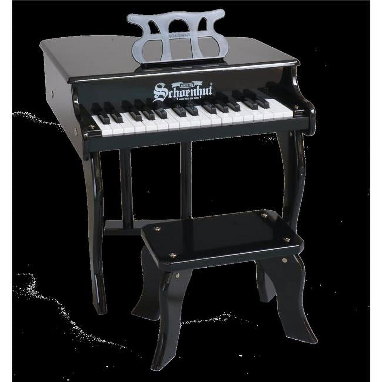 Jaymar Schoenhut 30 Key Fancy Baby Grand Piano, Black - Walmart.com