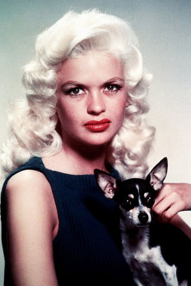 Jayne Mansfield 24x36 Postersultry pose with little dog - Walmart.com