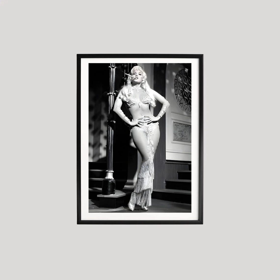 Jayne Mansfield Black and White Photography Glamorous Vintage Pin Up ...
