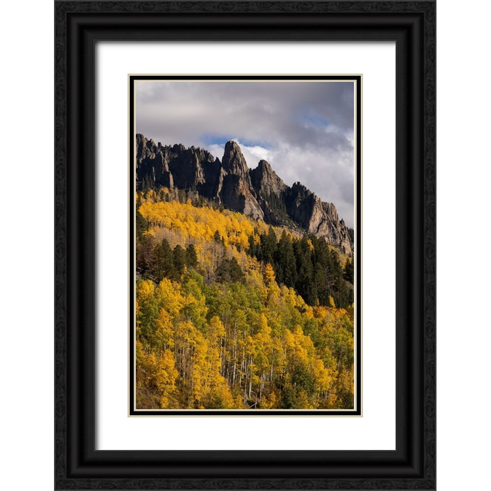 Jaynes Gallery 11x14 Black Ornate Wood Framed with Double Matting ...