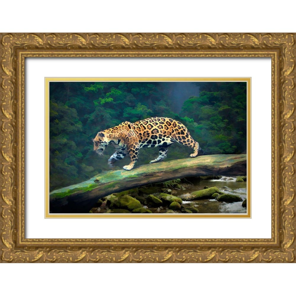 Jaynes Gallery 14x11 Gold Ornate Wood Framed with Double Matting Museum ...