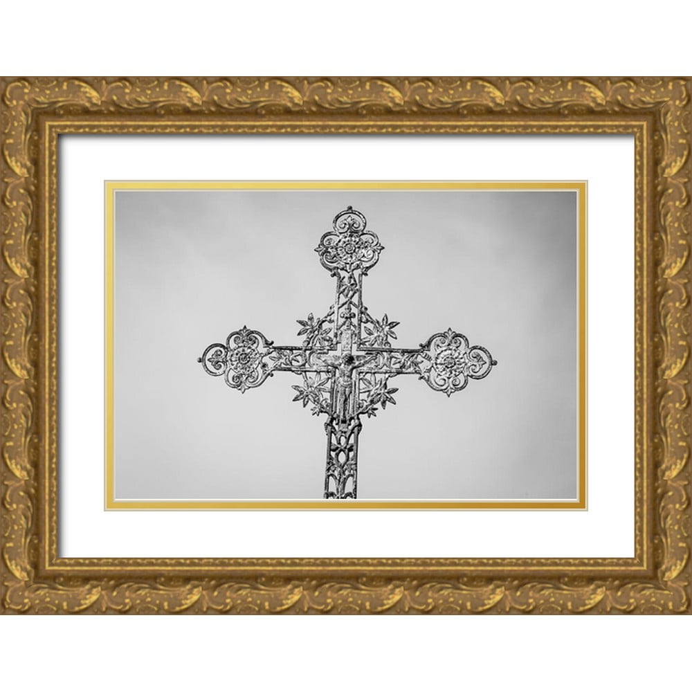 Jaynes Gallery 14x11 Gold Ornate Wood Framed with Double Matting Museum ...