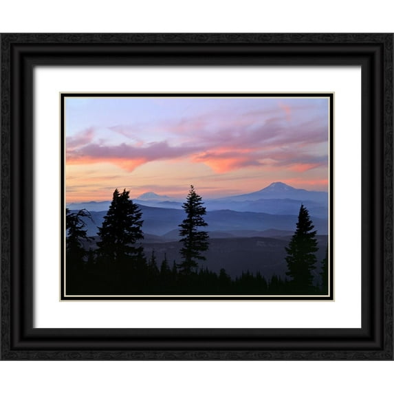 Jaynes Gallery 14x12 Black Ornate Wood Framed with Double Matting ...