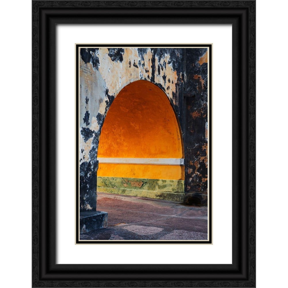 Jaynes Gallery 17x24 Black Ornate Wood Framed with Double Matting ...