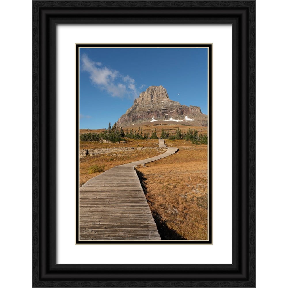 Jaynes Gallery 17x24 Black Ornate Wood Framed with Double Matting ...
