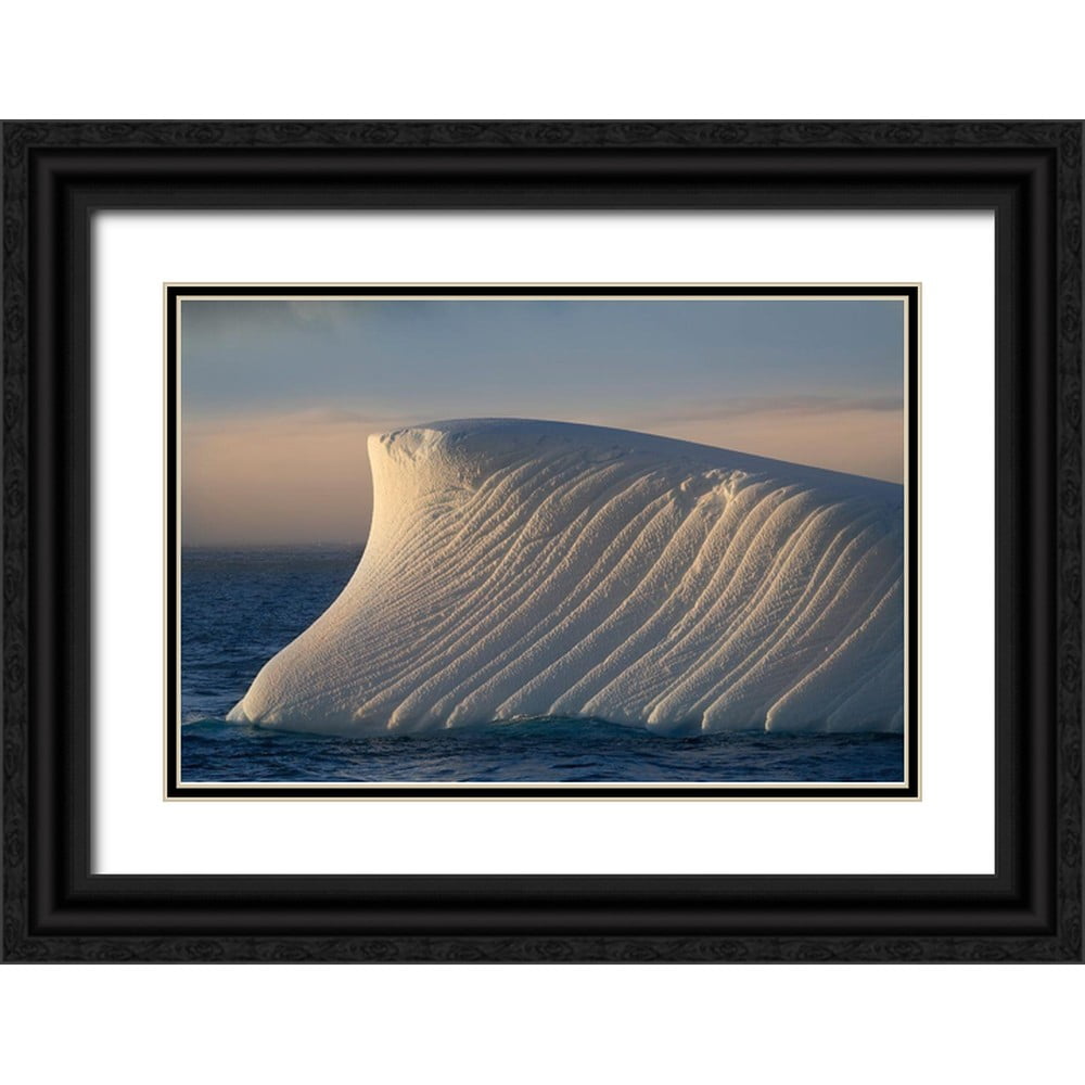 Jaynes Gallery 18x13 Black Ornate Wood Framed with Double Matting Museum Art Print Titled ...