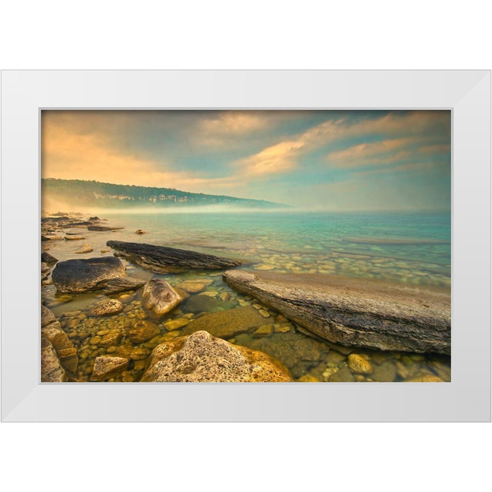Jaynes Gallery 18x13 White Modern Wood Framed Museum Art Print Titled ...