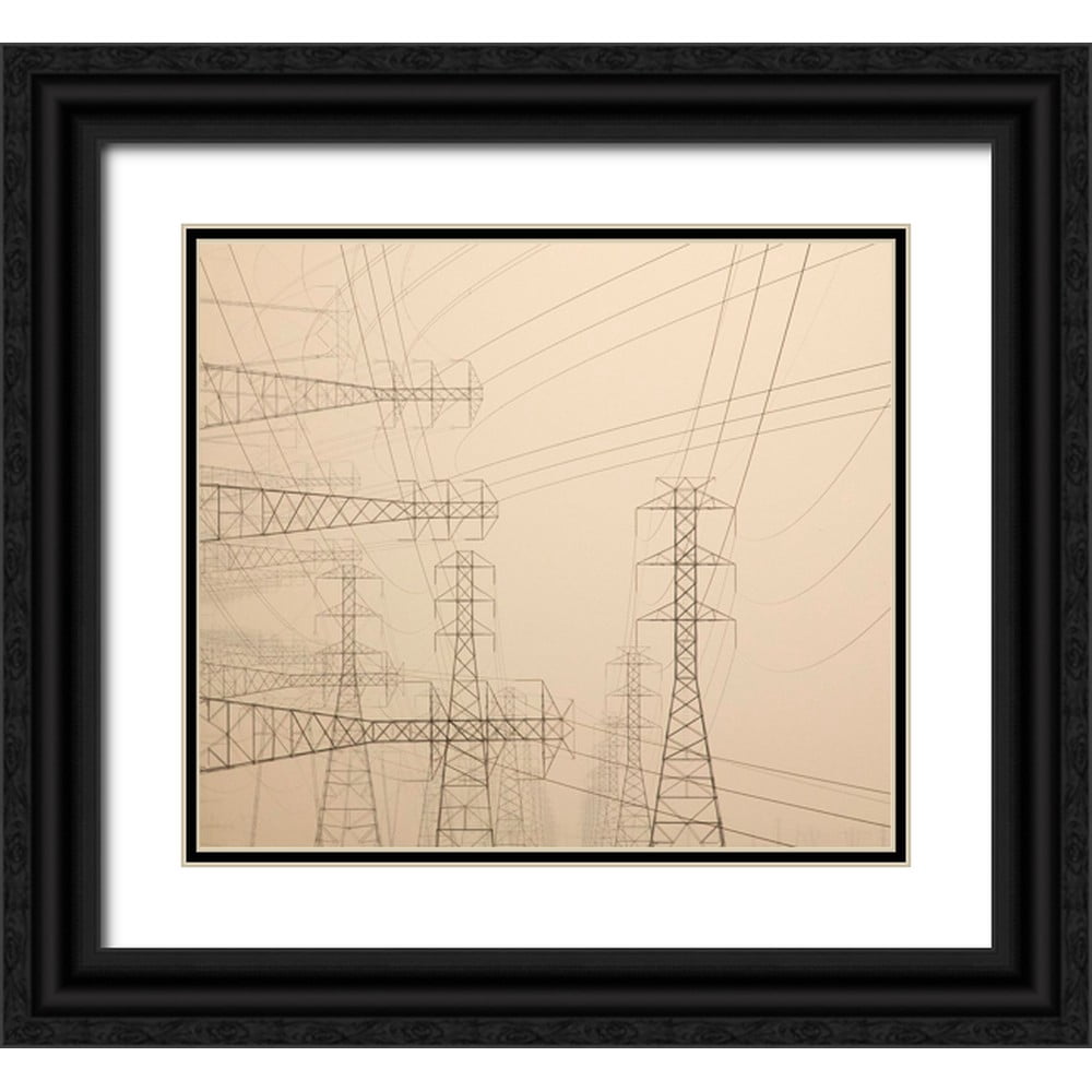 Jaynes Gallery 22x20 Black Ornate Wood Framed with Double Matting ...