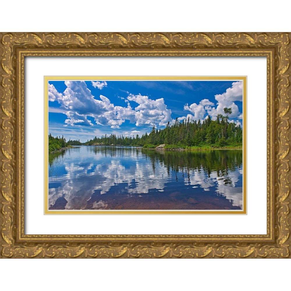 Jaynes Gallery 24x17 Gold Ornate Wood Framed with Double Matting Museum ...