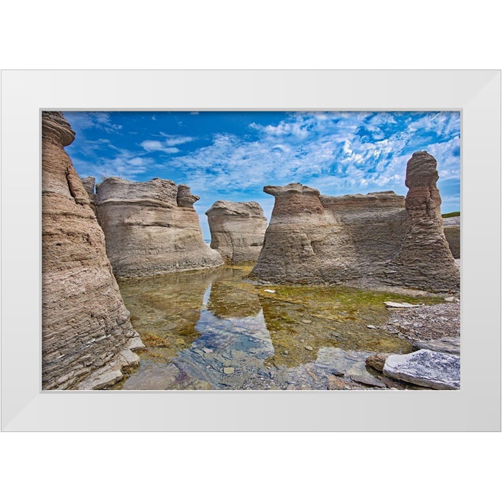 Jaynes Gallery 24x17 White Modern Wood Framed Museum Art Print Titled ...