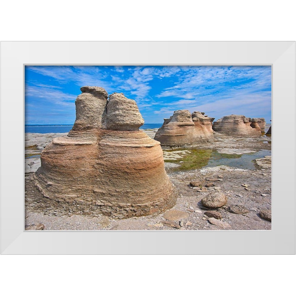 Jaynes Gallery 24x17 White Modern Wood Framed Museum Art Print Titled - Canada-Quebec-Mingan ...
