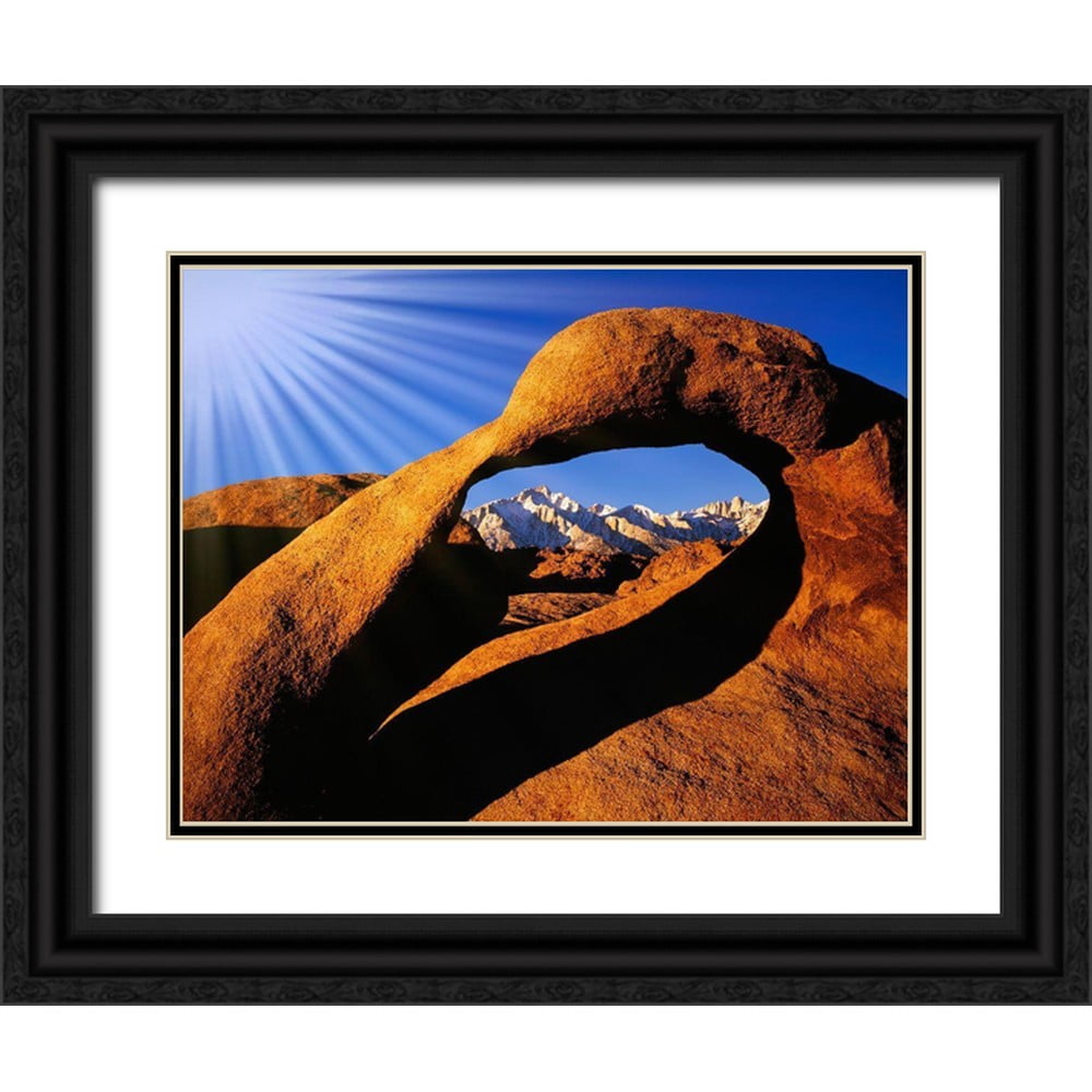 Jaynes Gallery 32x25 Black Ornate Wood Framed with Double Matting ...