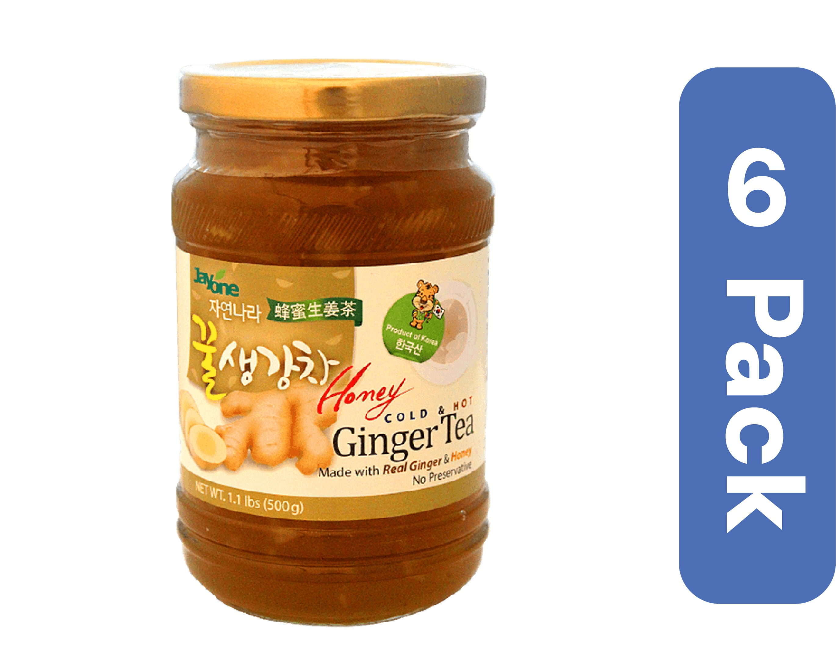 Jayone Honey Ginger Tea Marmalade 1.1 lb (Pack Of 6) - Walmart.com