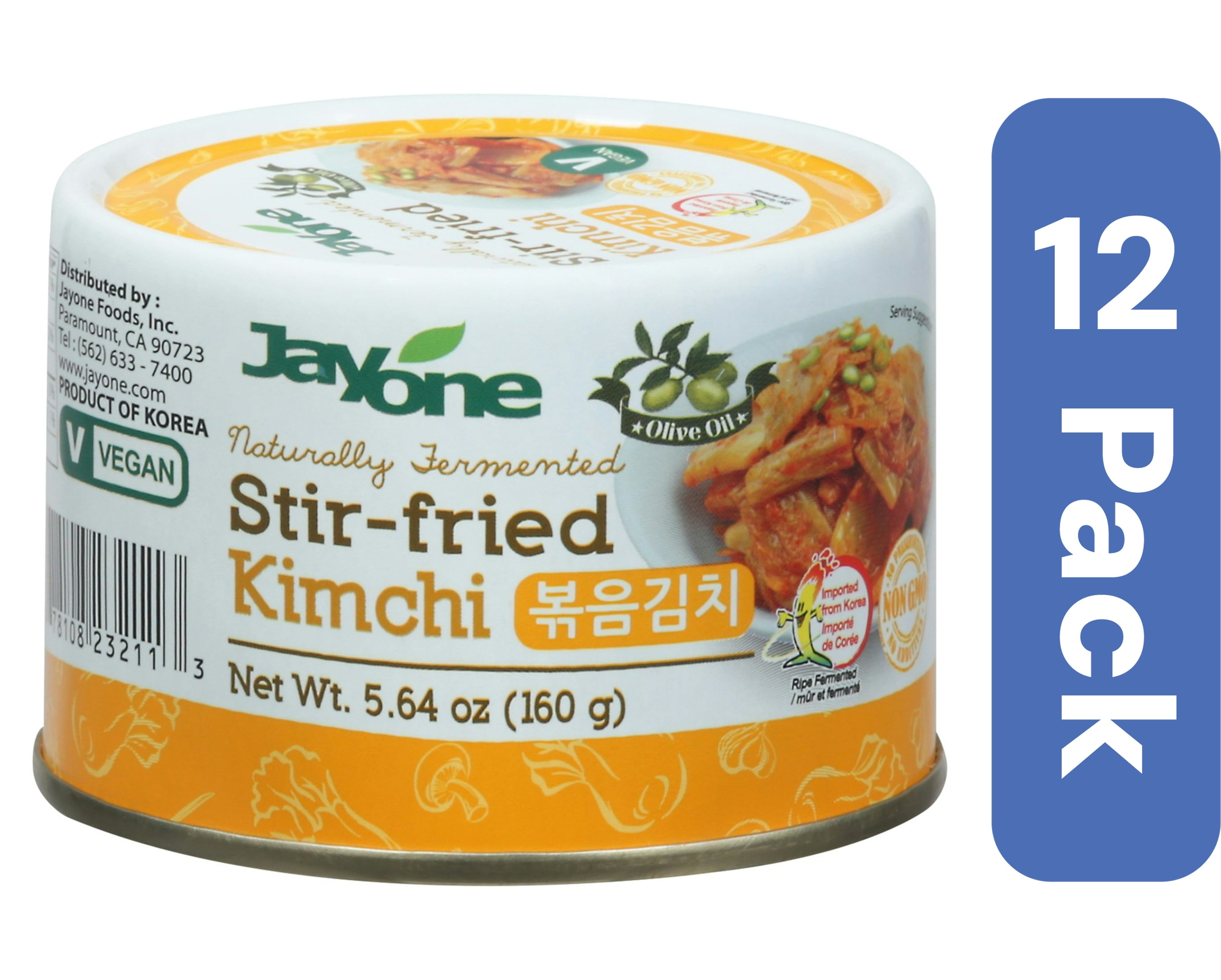 Jayone Korean Stir Fried Kimchi 5.64 oz (Pack Of 12) - Walmart.com
