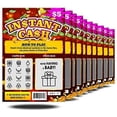 Jayour 4" x 6" Pregnancy Announcement Lottery Scratch-Off Tickets, Red ...