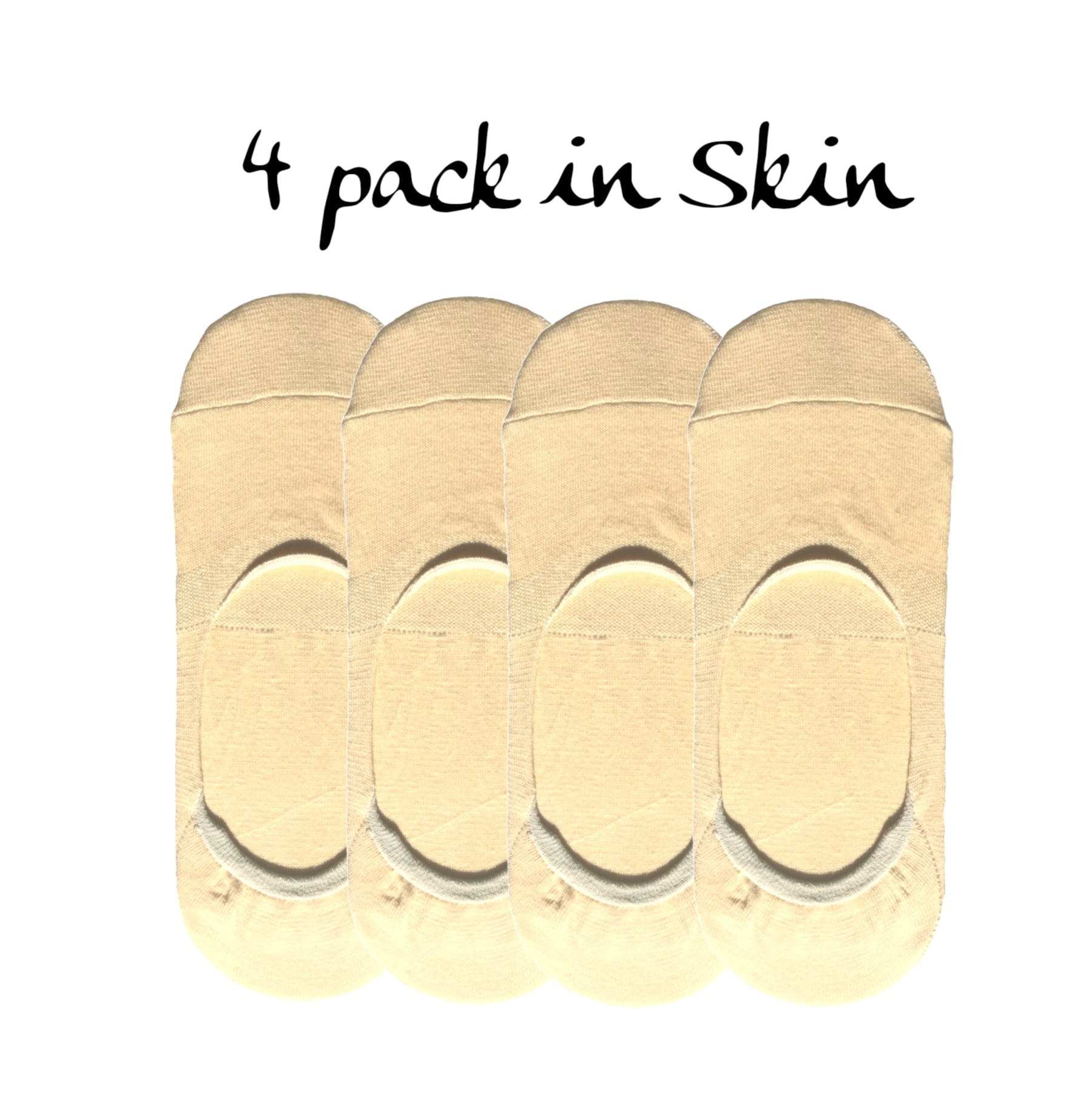 Jayrav cotton liner socks for women invisible no show sock - 4 pairs ...