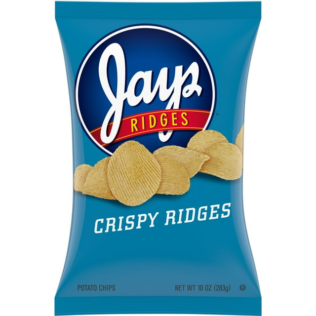 Jays Potato Chips, Crispy Ridges, 10 oz Bag - Walmart.com