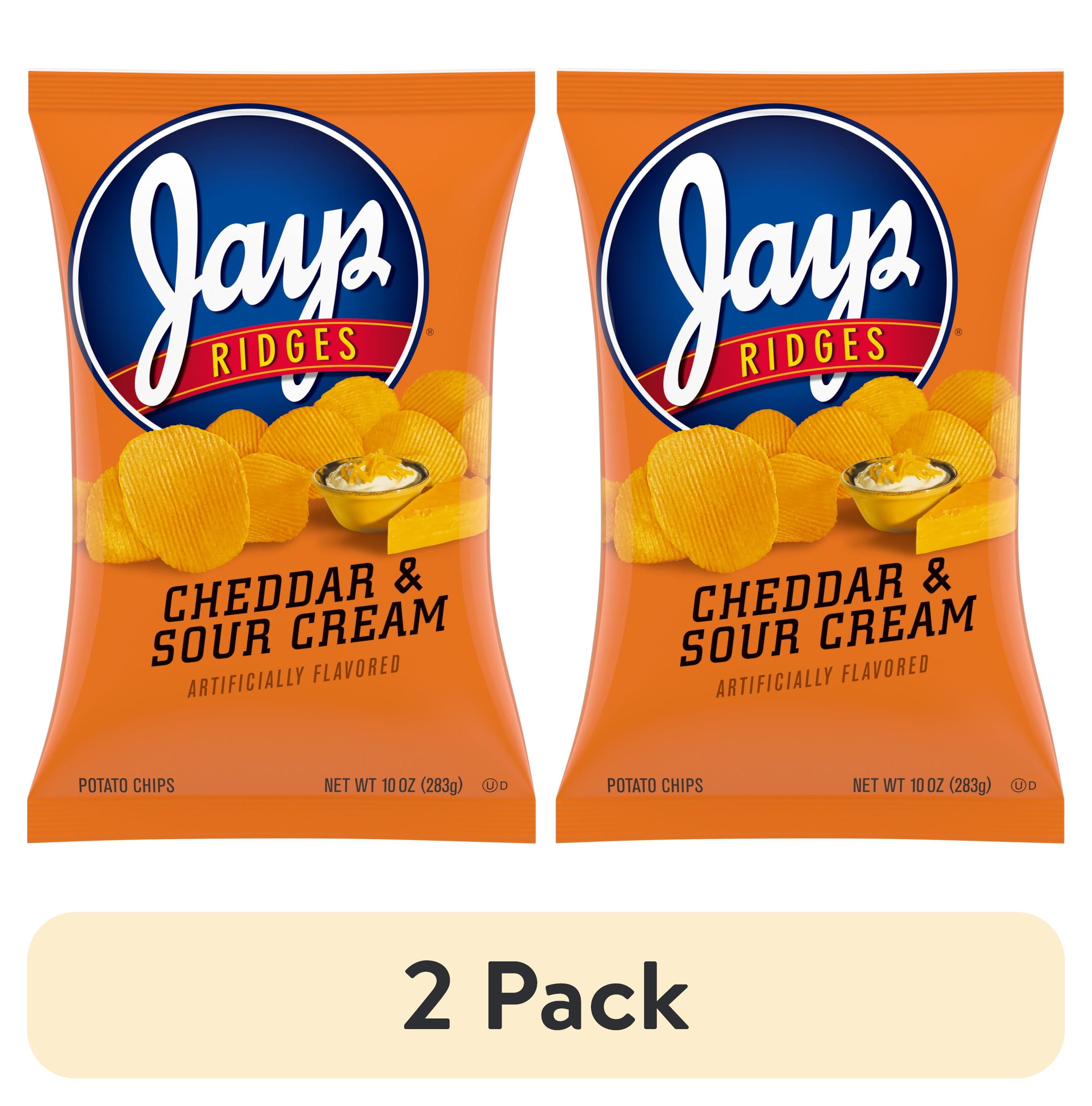 (2 pack) Jays Ridges Potato Chips, Cheddar and Sour Cream, 10 oz Bag ...