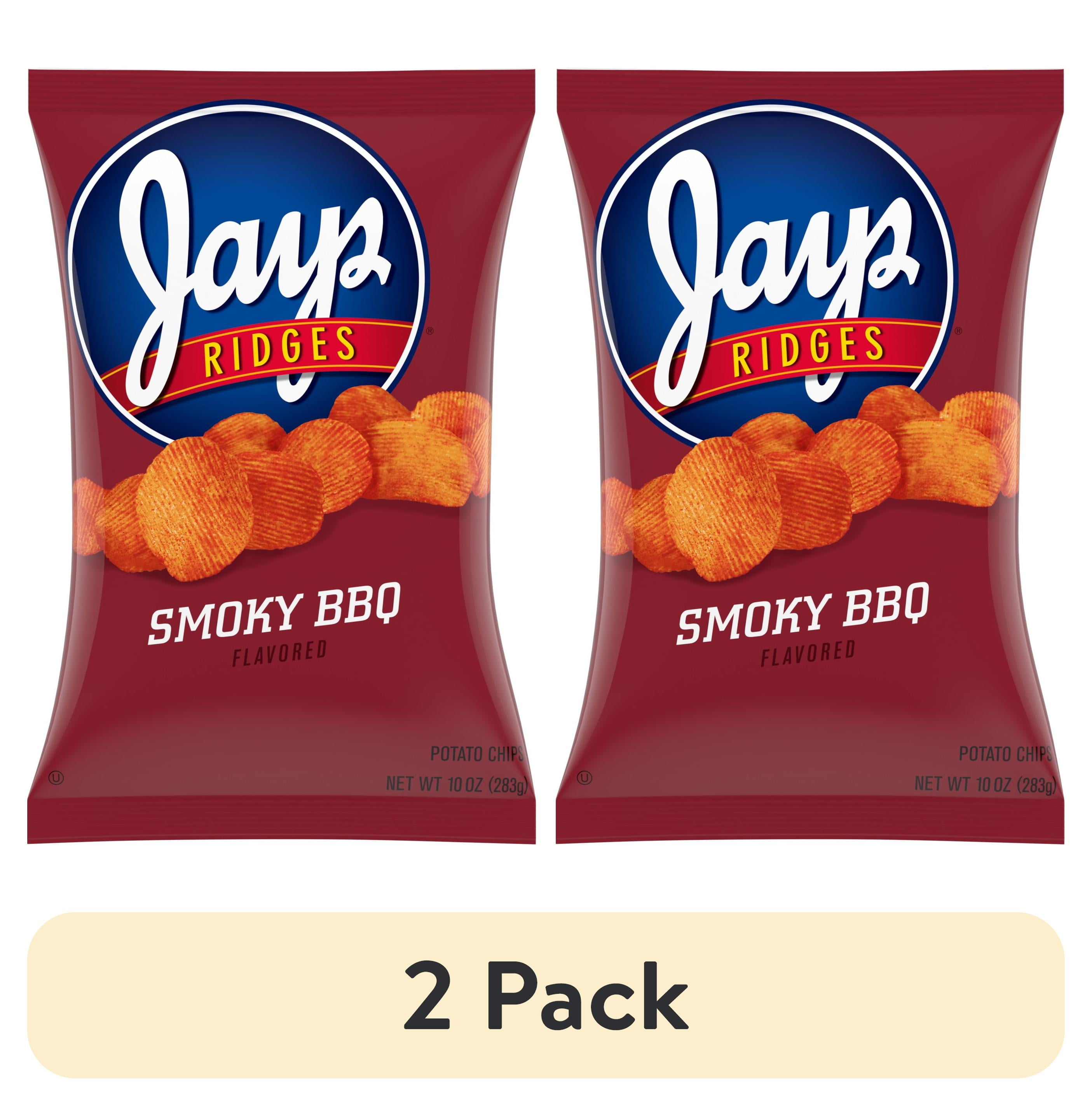 (2 pack) Jays Ridges Potato Chips, Smoky BBQ, 10 oz Bag - Walmart.com