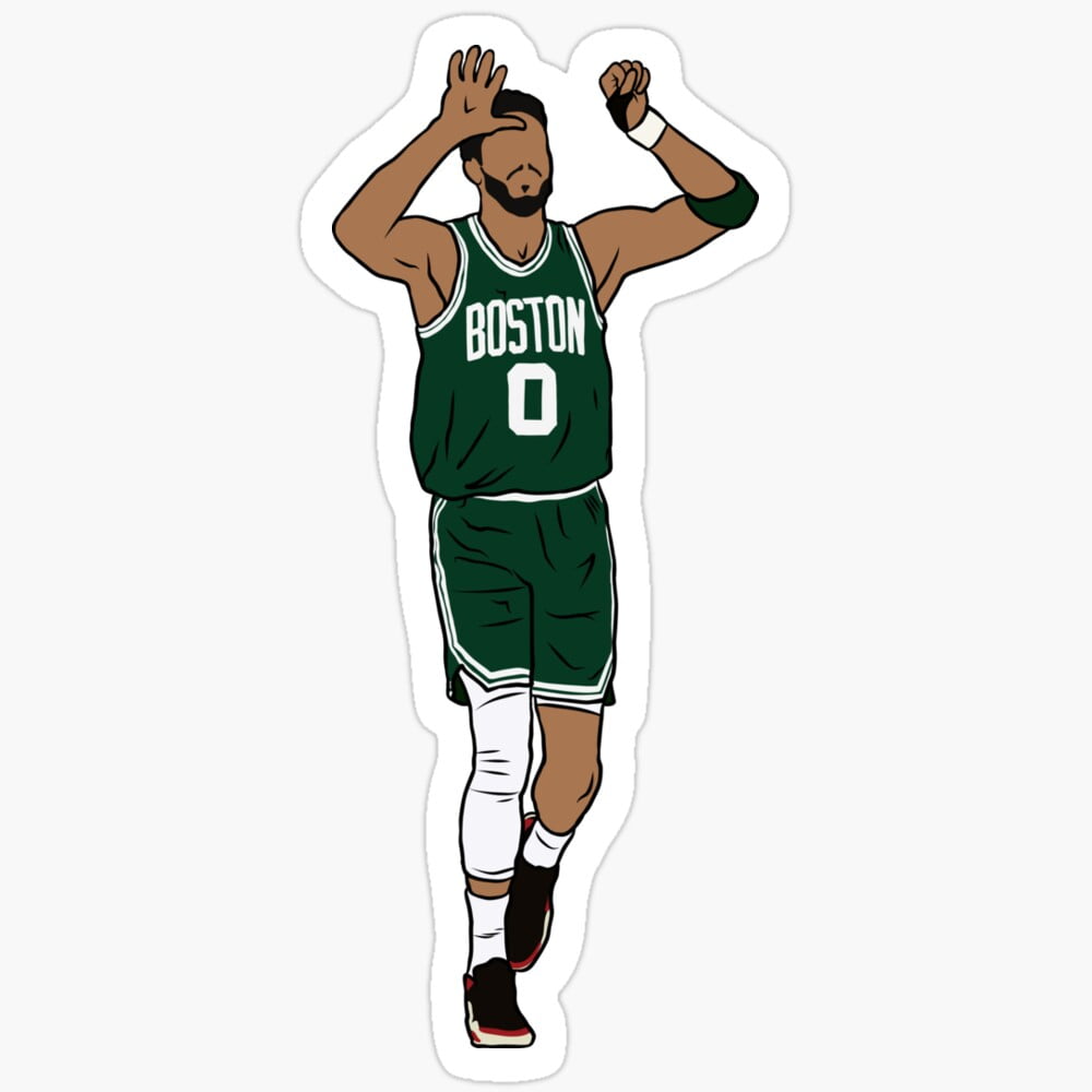 Jayson Tatum 50 Celebration Full Sticker Phone Decal Water Bottle ...