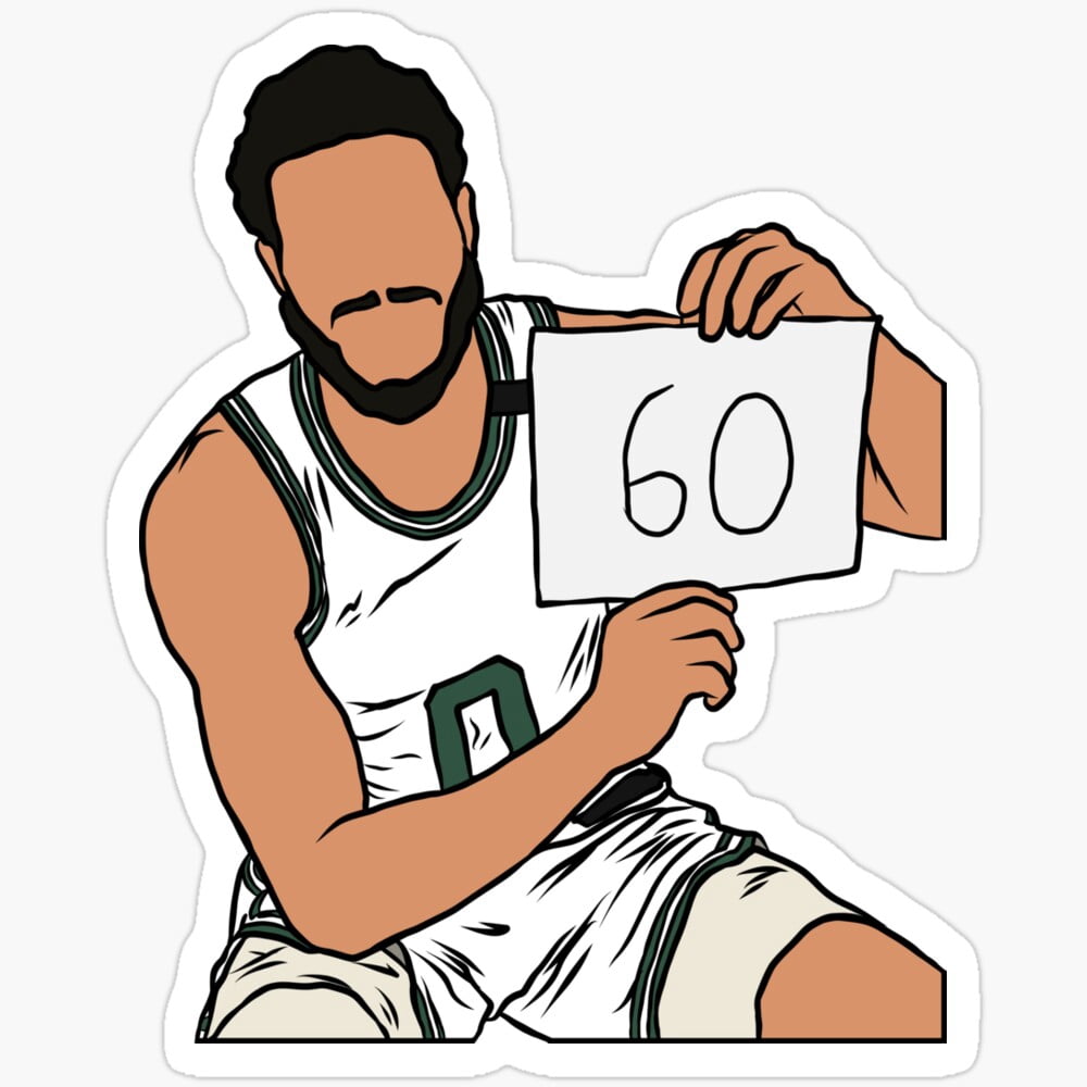 Jayson Tatum 60 Point Game Sticker Phone Decal Water Bottle Stickers ...